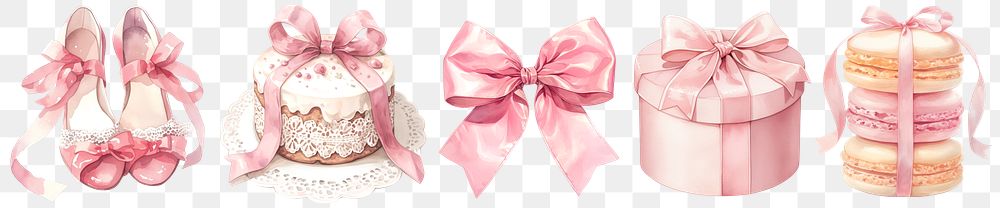 Watercolor pink coquette png cut | Premium PNG - rawpixel