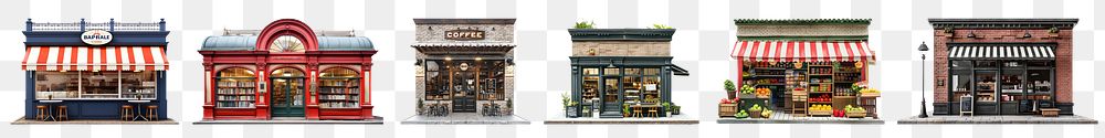 Storefront png cut element set, | Premium PNG - rawpixel