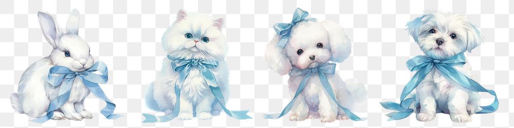 Coquette pets blue bow png | Free PNG - rawpixel
