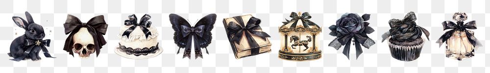 Gothic coquette png cut element | Premium PNG - rawpixel