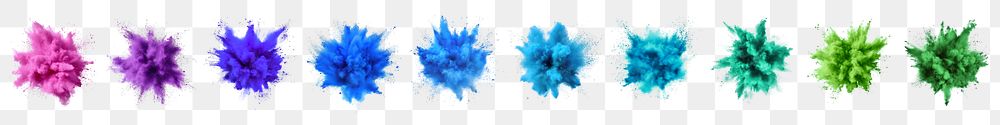 PNG Colorful explosion effect set, | Premium PNG - rawpixel