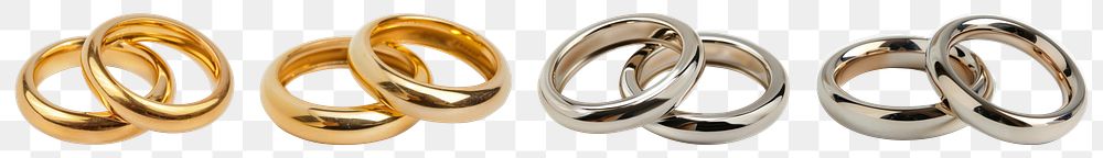 Gold couple ring png cut | Premium PNG - rawpixel
