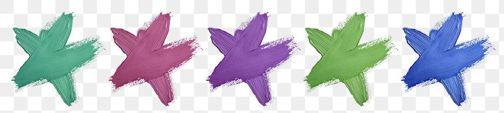 Acrylic brush stroke star shape | Premium PNG - rawpixel