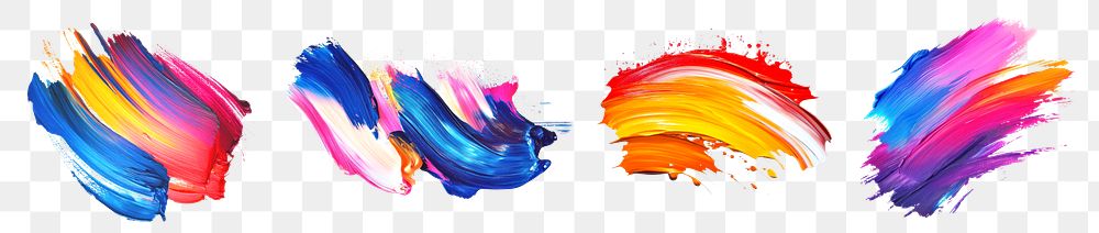 rainbow paint brush stroke png | Premium PNG - rawpixel