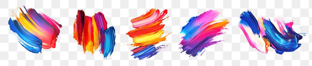 rainbow paint brush stroke png | Premium PNG - rawpixel