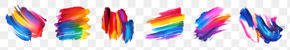 rainbow paint brush stroke png | Premium PNG - rawpixel