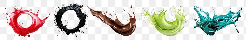 PNG color splash, element set | Premium PNG - rawpixel