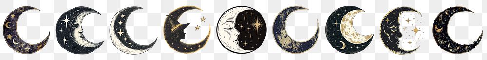Whimsigoth mystical moon illustration png | Premium PNG - rawpixel