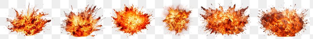 Explosion png cut element set, | Premium PNG - rawpixel