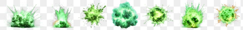Green explosion png cut element | Premium PNG - rawpixel