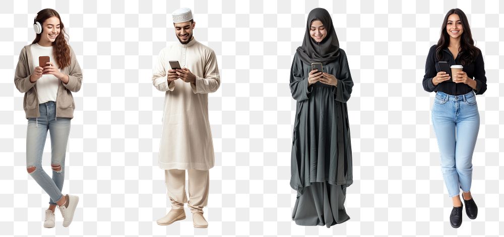 People using mobile phone png | Premium PNG - rawpixel