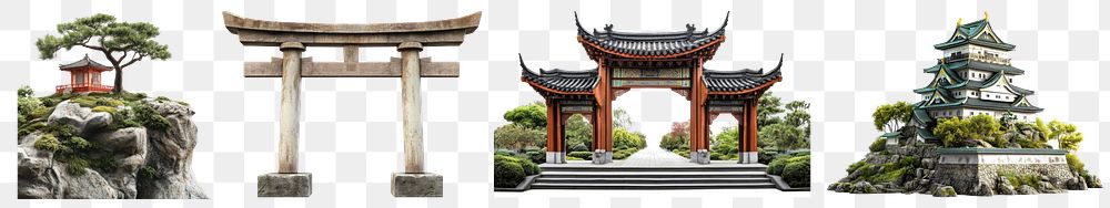 PNG Landmark set transparent background | Premium PNG - rawpixel