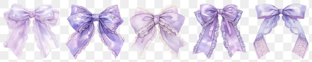 Purple coquette ribbon bow png | Premium PNG - rawpixel