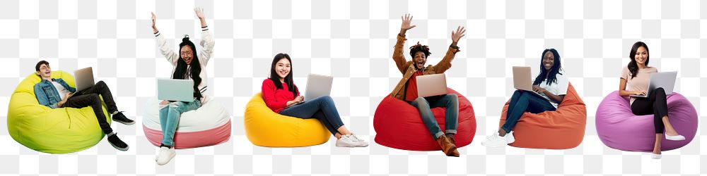 PNG Business people using computer | Premium PNG - rawpixel