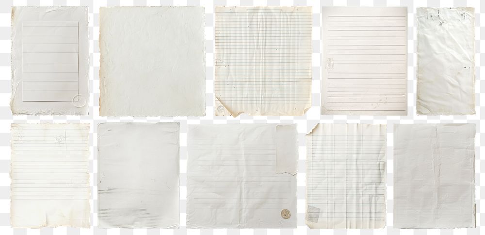 PNG Vintage textured paper collection | Premium PNG - rawpixel
