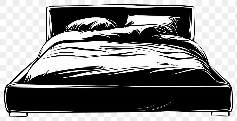 PNG Bed furniture bed bedroom. | Free PNG - rawpixel