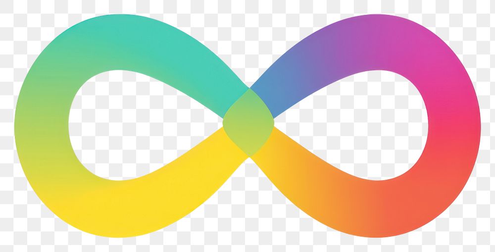 PNG Rainbow infinity icon logo. | Free PNG - rawpixel