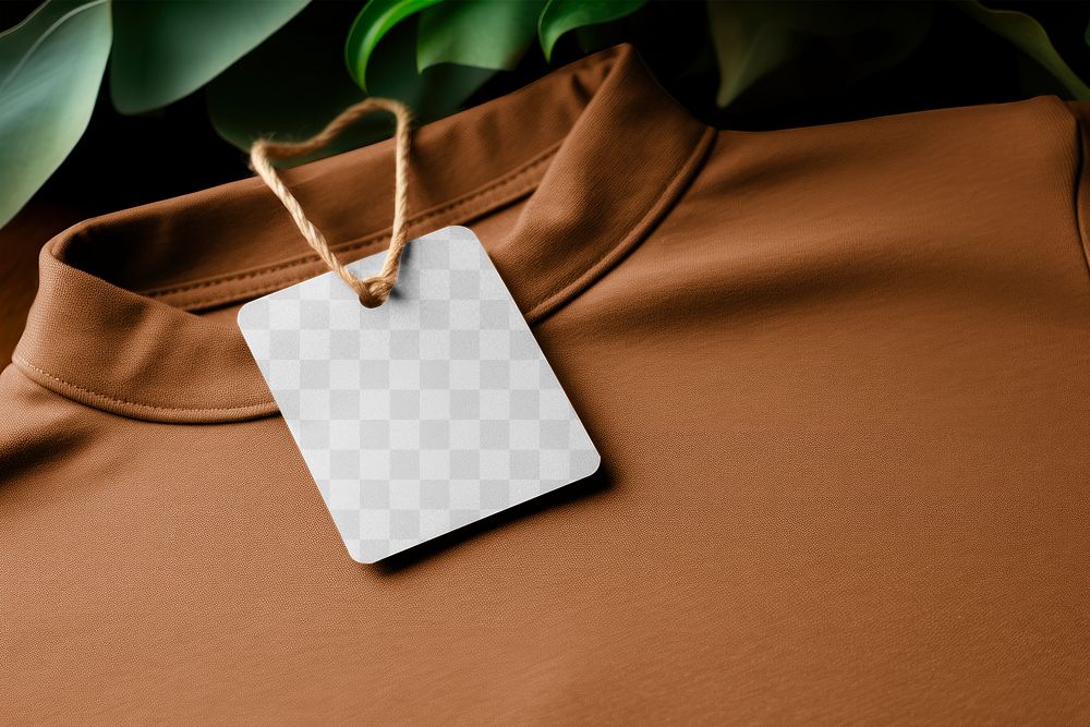 PNG clothes label mockup, transparent | Free PNG - rawpixel