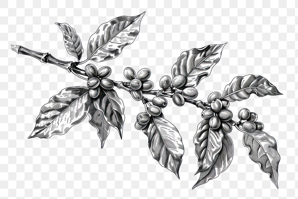 PNG Hand drawn coffee tree | Free PNG - rawpixel
