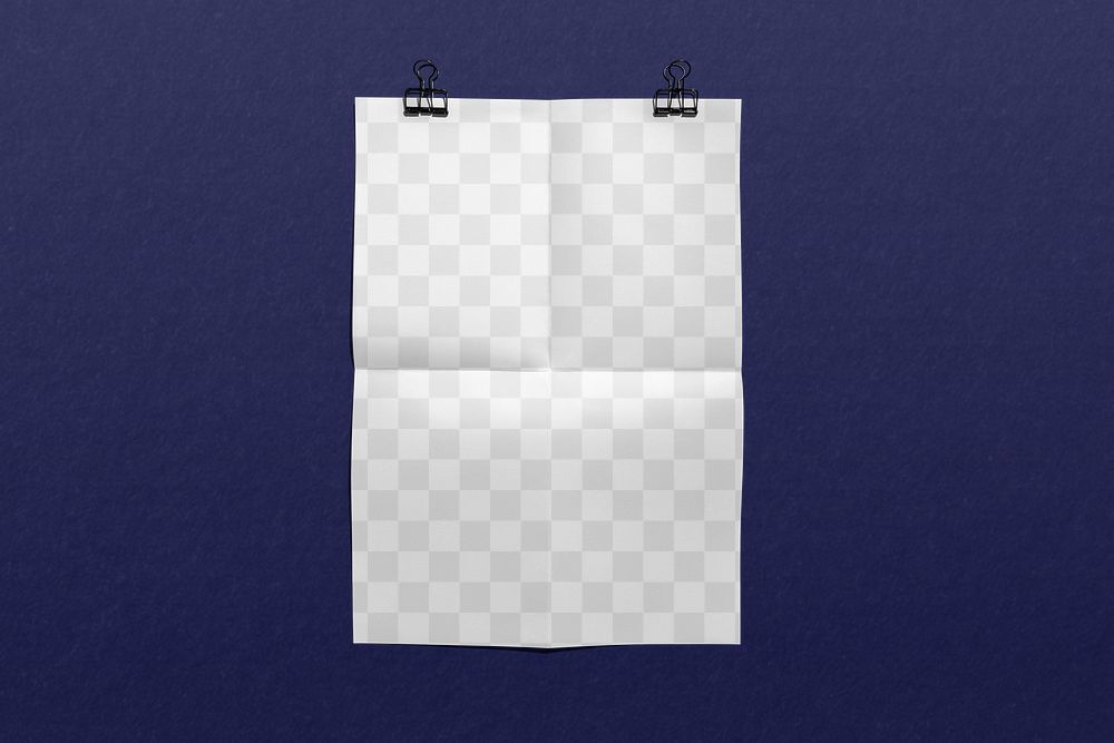 Folded poster png mockup, editable | Free PNG - rawpixel