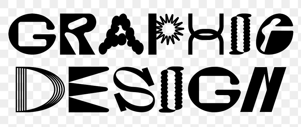 Graphic design word pgn abstract | Free PNG - rawpixel