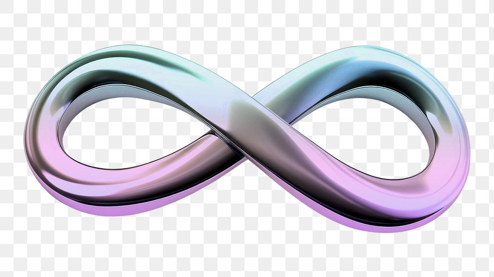 Infinity icon png holographic fluid | Free PNG - rawpixel