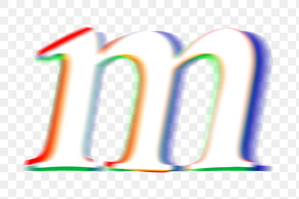 Letter m png offset color | Free PNG - rawpixel
