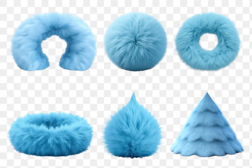 PNG random blue fluffy object | Free PNG - rawpixel