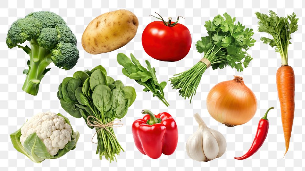 Various vegetables png cut set | Free PNG - rawpixel