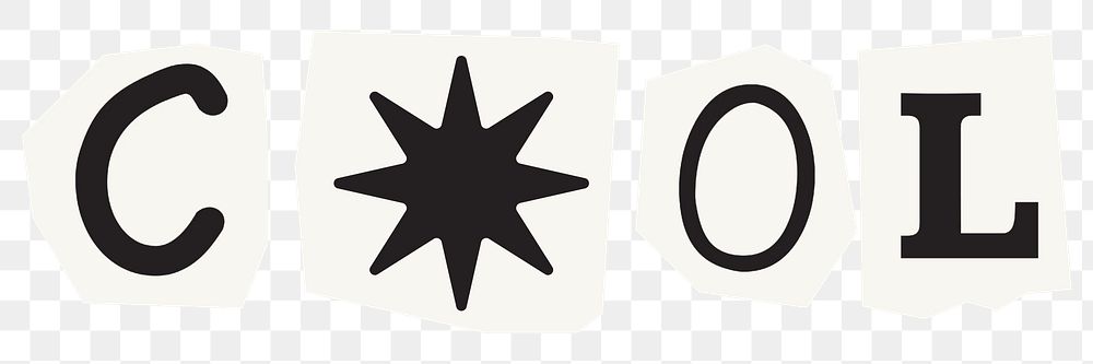 Cool word sticker png element, | Free PNG - rawpixel