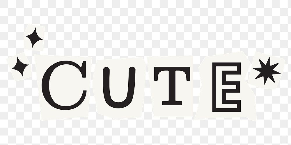 Cute word sticker png element | Premium PNG - rawpixel