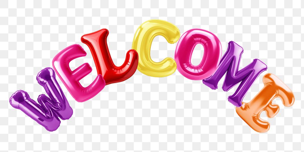 Welcome word sticker png element | Premium PNG - rawpixel