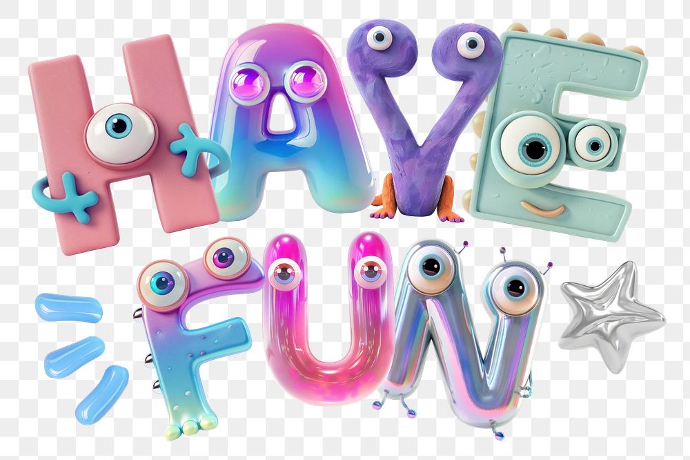 Have fun word png 3D | Premium PNG - rawpixel