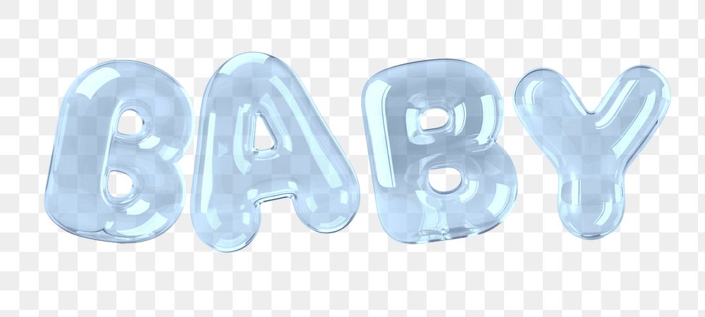 Baby word png clear bubbles | Free PNG - rawpixel