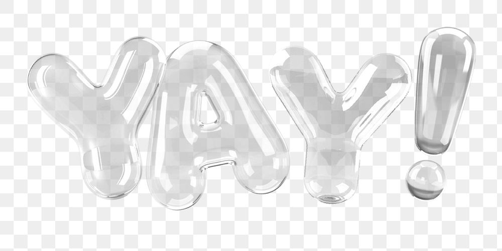 Yay! word png clear bubbles | Free PNG - rawpixel