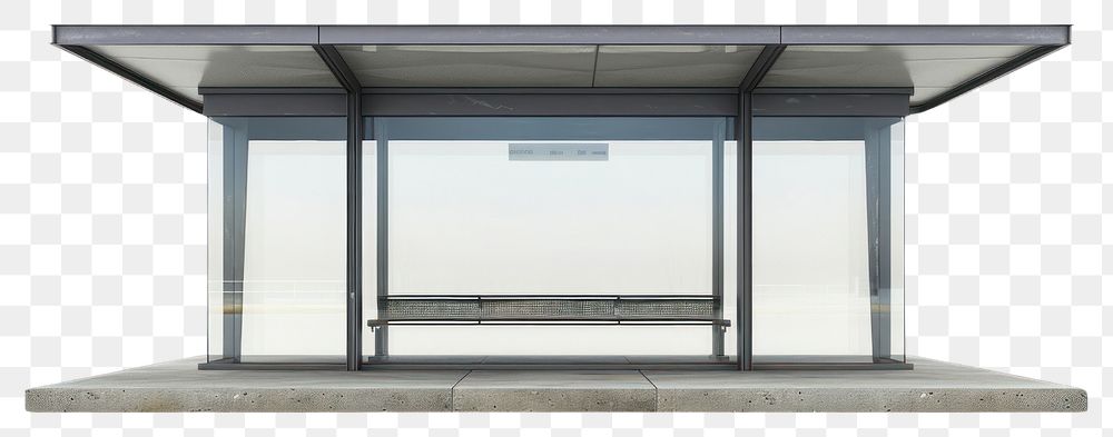 PNG Modern glass bus stop | Free PNG - rawpixel