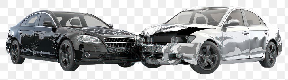 PNG Two damaged cars collision | Free PNG - rawpixel