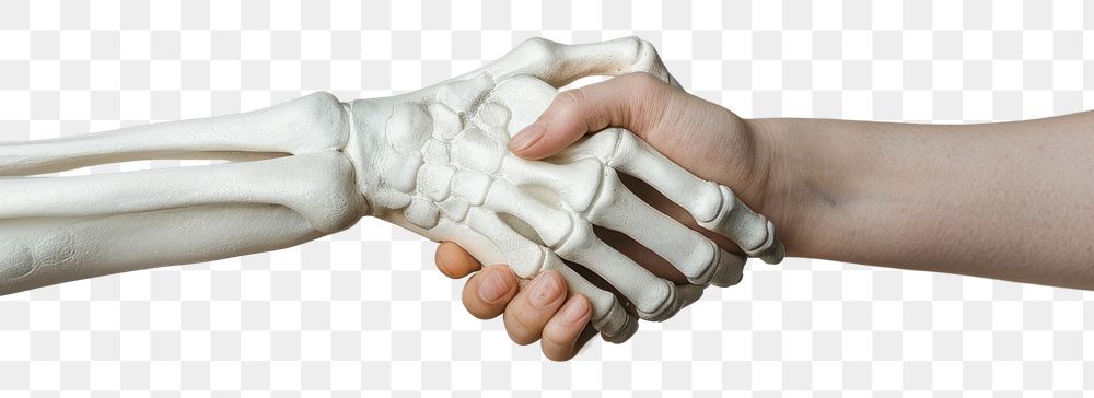 PNG Skeleton hand shaking hand | Free PNG - rawpixel