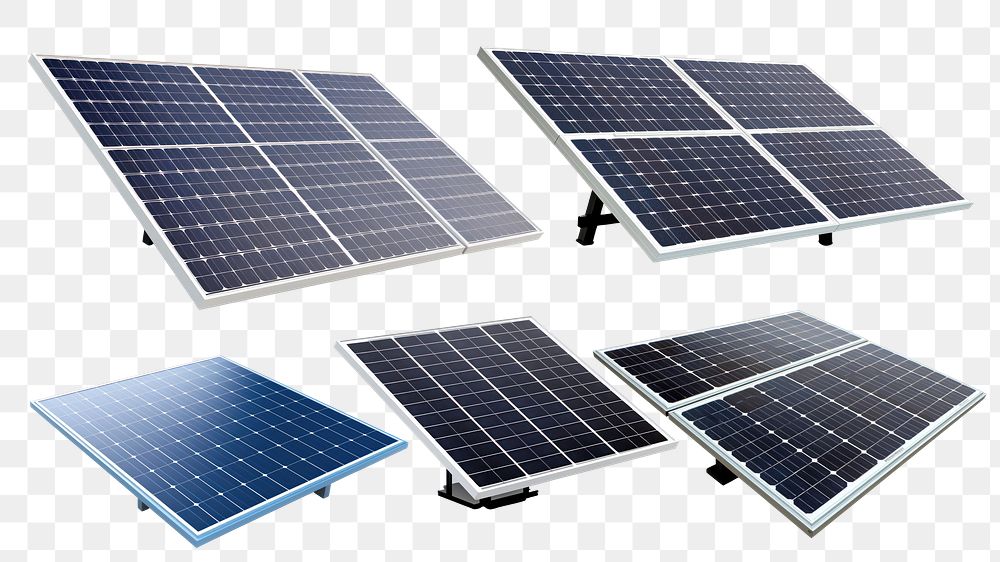 Solar panel png element set, | Free PNG - rawpixel
