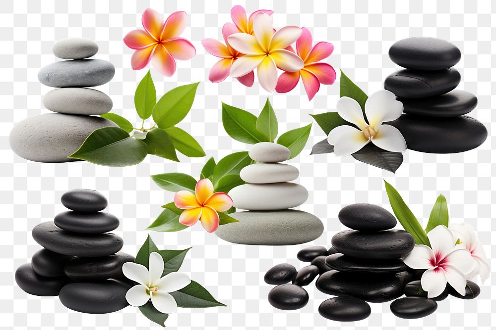 Spa stone png element set, | Free PNG - rawpixel