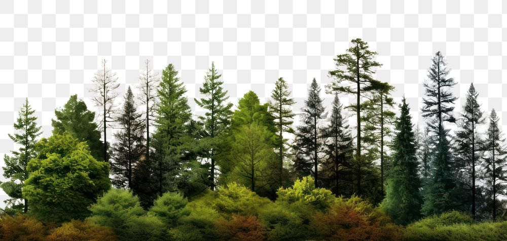 PNG Diverse forest trees illustration | Free PNG - rawpixel