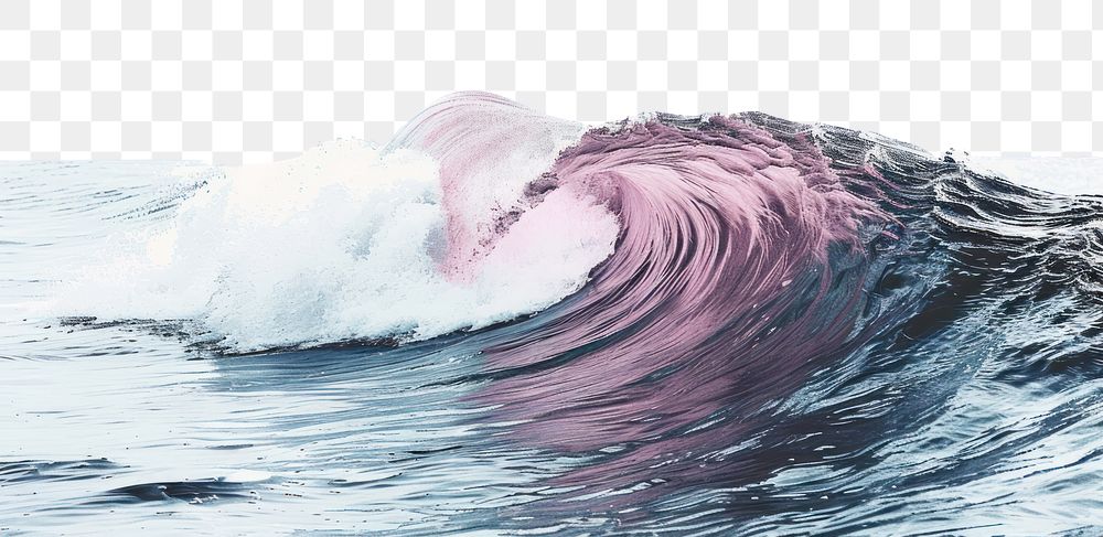 PNG Vibrant pink ocean wave | Free PNG - rawpixel