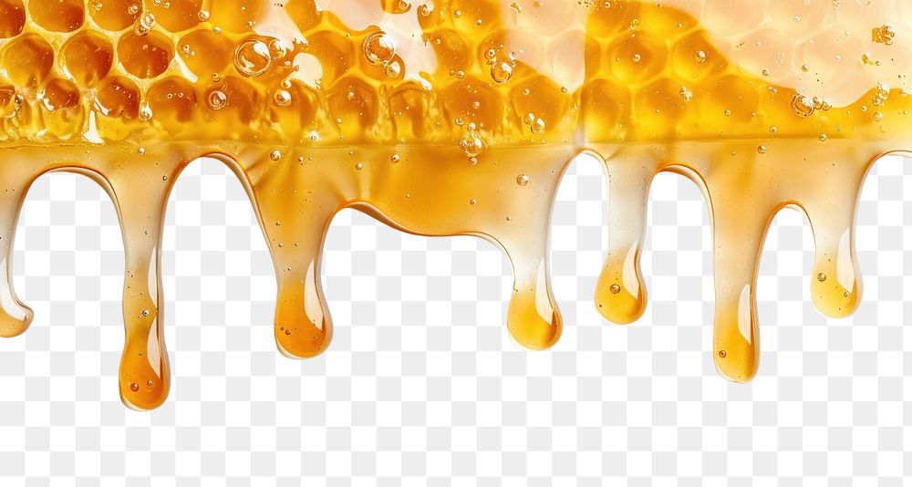 PNG Golden honeycomb dripping sweetness | Premium PNG - rawpixel