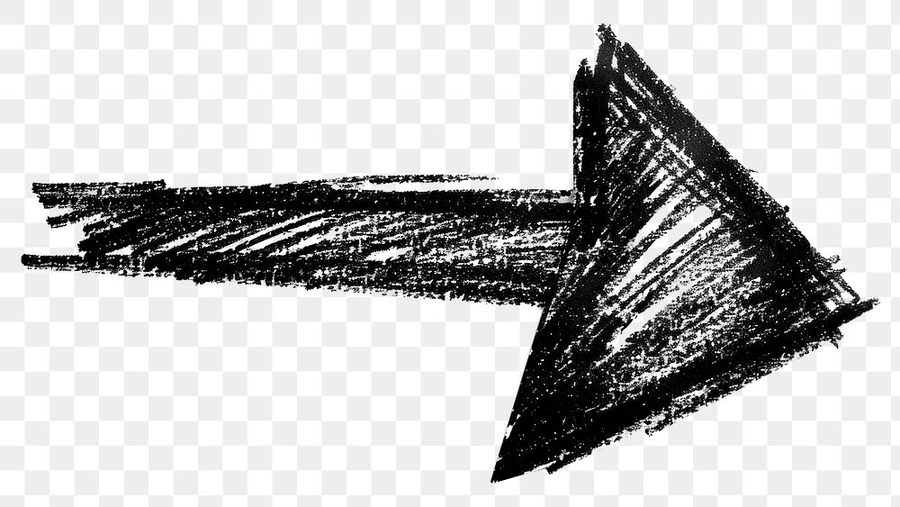 PNG Hand-drawn black arrow illustration | Free PNG - rawpixel
