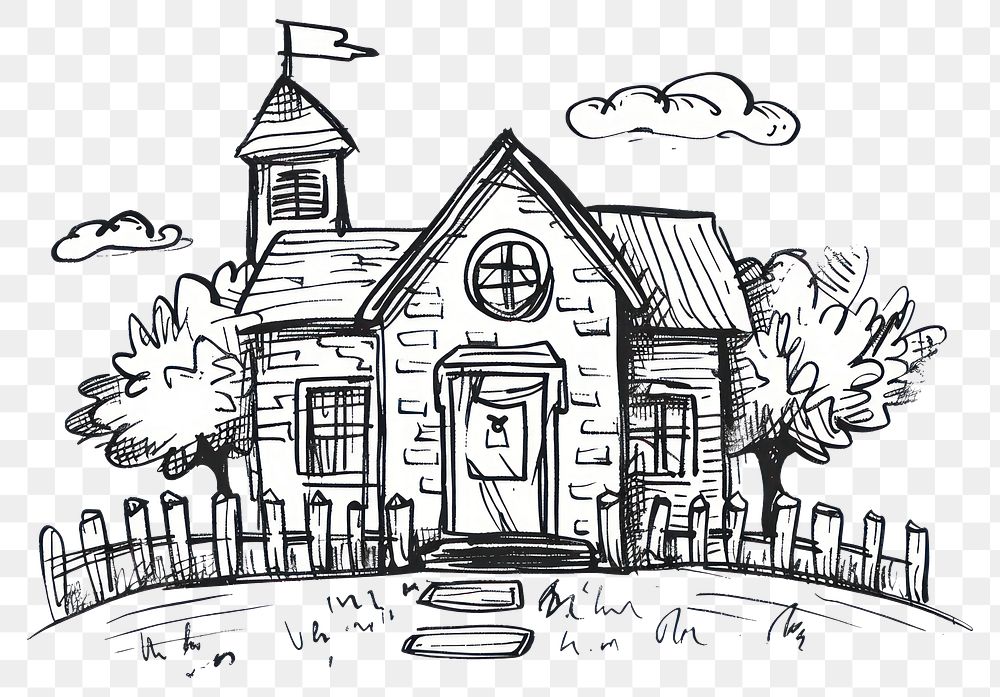 PNG Charming hand-drawn house illustration | Premium PNG - rawpixel