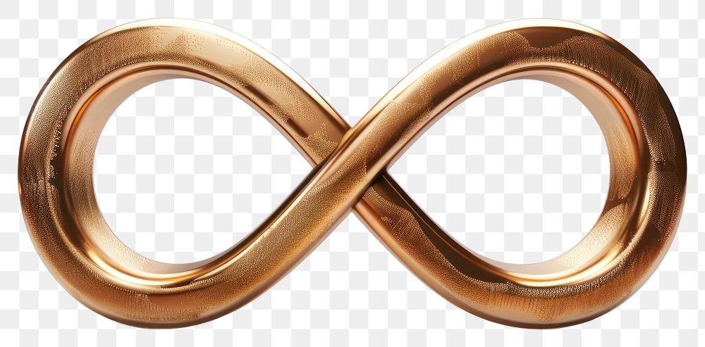 PNG Golden infinity symbol isolated | Free PNG - rawpixel