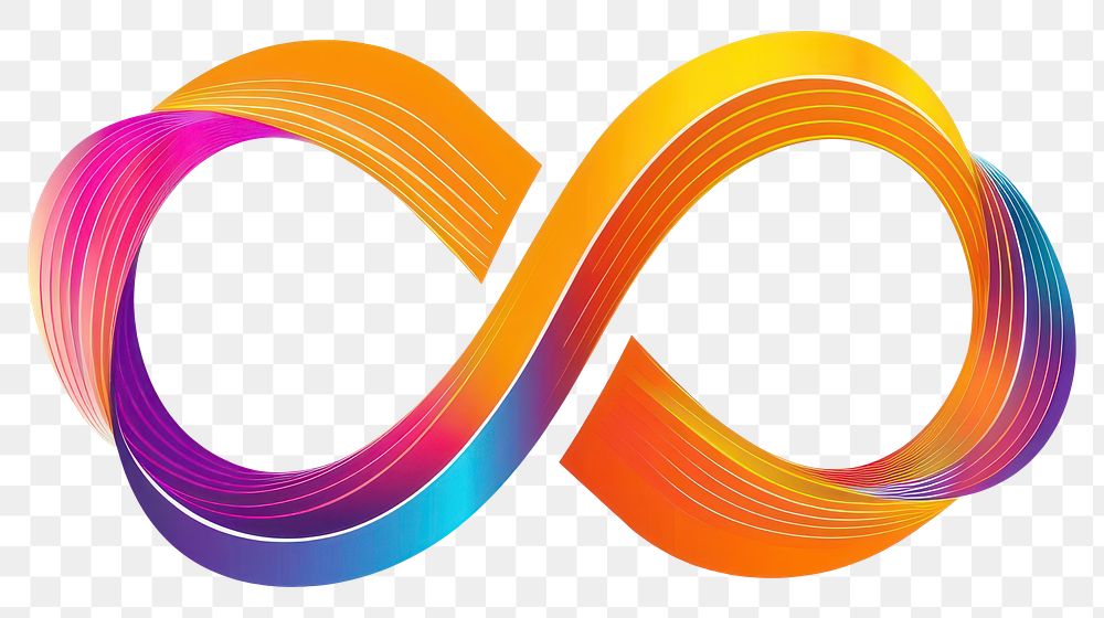 PNG Colorful infinity symbol illustration | Free Icons - rawpixel