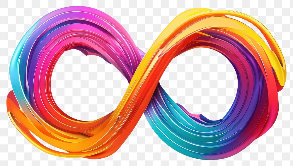 PNG Colorful infinity symbol illustration | Free PNG - rawpixel