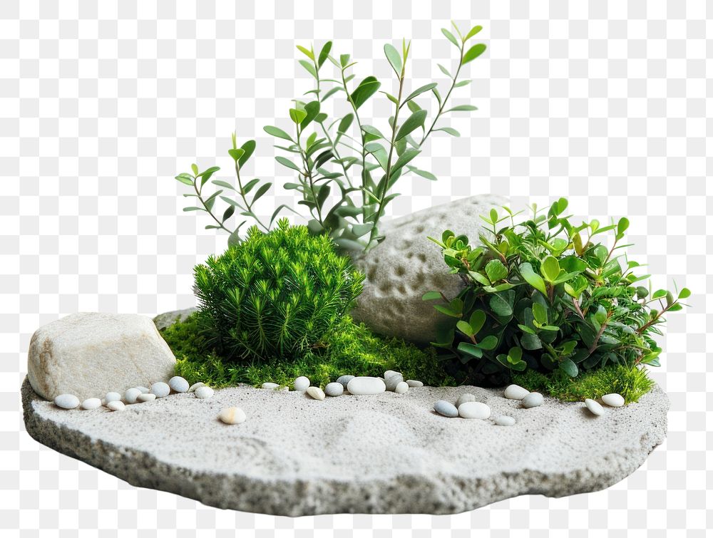 PNG Miniature Zen garden plants | Free PNG - rawpixel