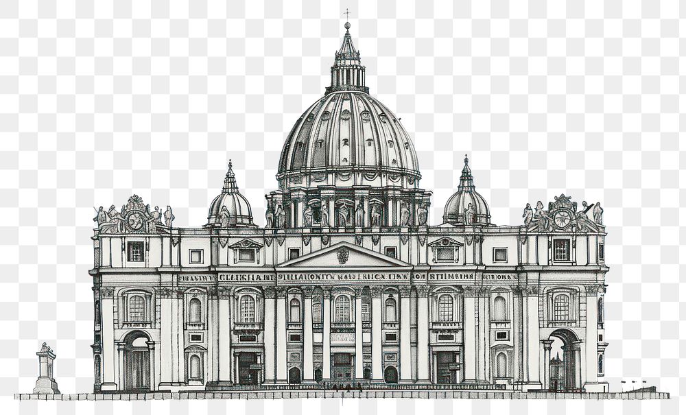 PNG Detailed architectural drawing cathedral | Free PNG - rawpixel
